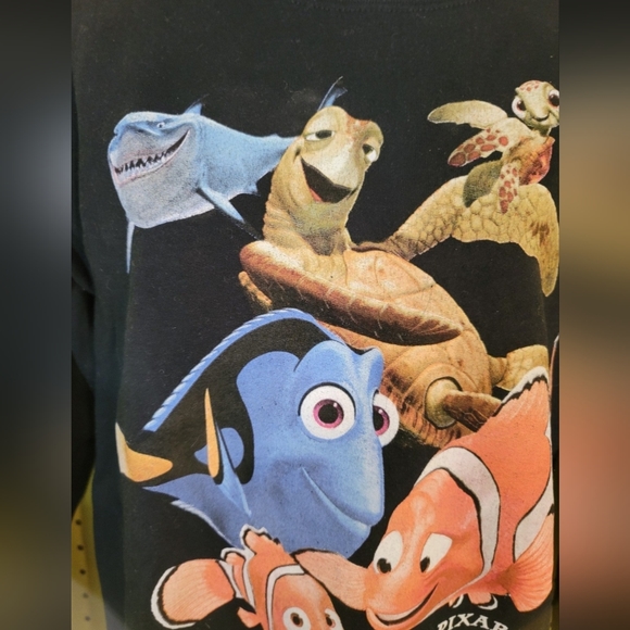 Freeze | Tops | 204 Disney Pixar Finding Nemo Black Sweatshirt | Poshmark